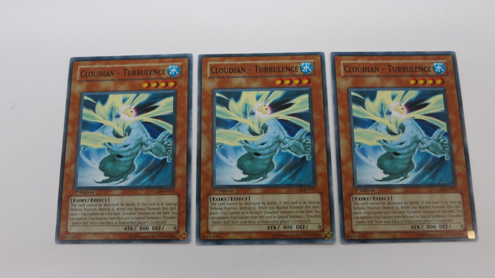 3x CLOUDIAN TURBULENCE MONSTER GLAS-EN013 1ST EDITION COMMON YUGIOH NM UNPLAYED | eBay
