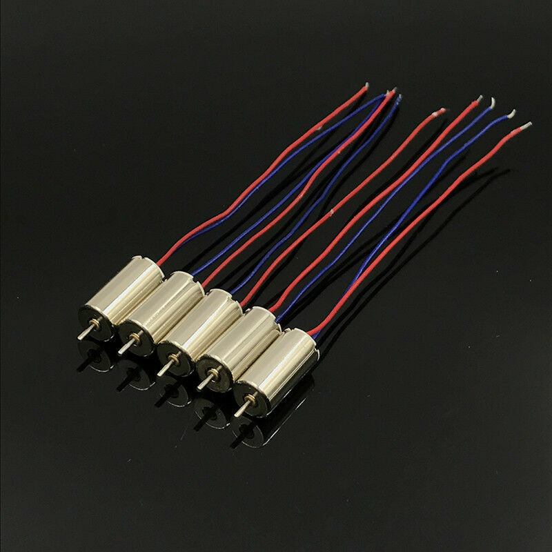 5PCS 6x12mm High Speed Mini Motor DC 3.7V 45000RPM Micro Coreless Motor ...