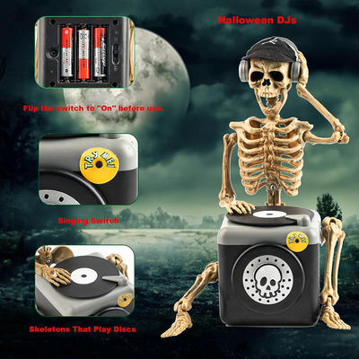 Cartoon Skeleton Falling