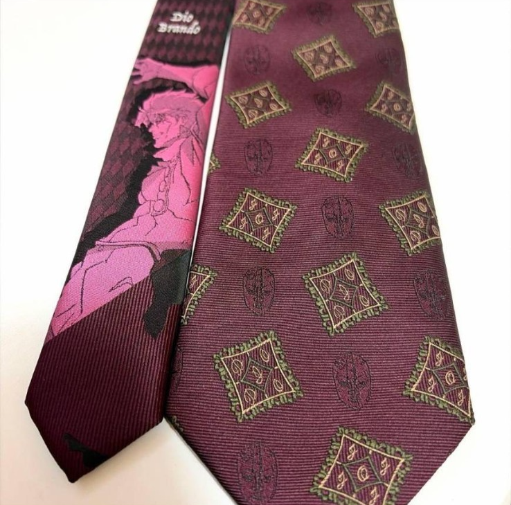 Jojo's bizarre adventure Dio-Brando Tie Wine-Red BANDAI Limited Japan ...