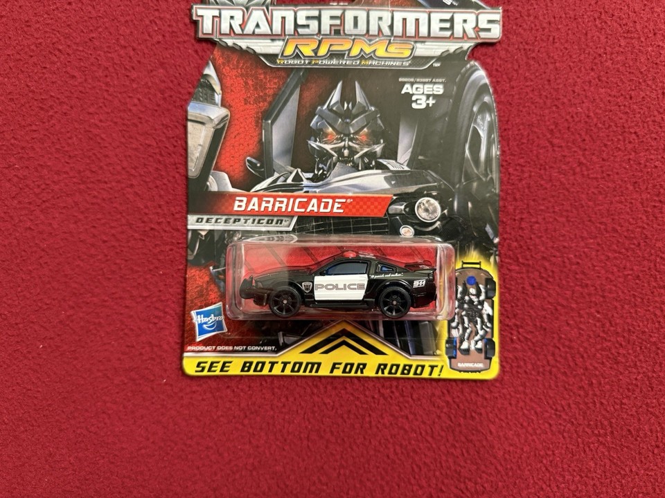 Hot Wheels Hasbro Transformers RPMs Barricade Mustang To Punish and ...