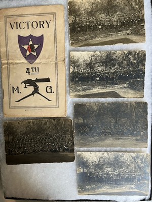 ORIGINAL! WW1 Us 2nd Division Rppcs And 4th Maxine Gun Roster And ...