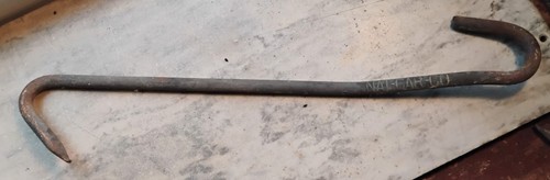 Vintage, Antique National Train Car Co. Cast Iron Crate Puller Bar, 24 ...