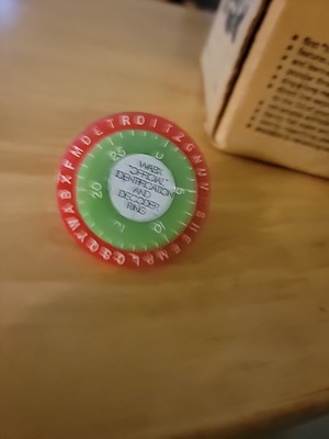 WABX Detroit Official Decoder and Identification Ring Air Aces Radio ...