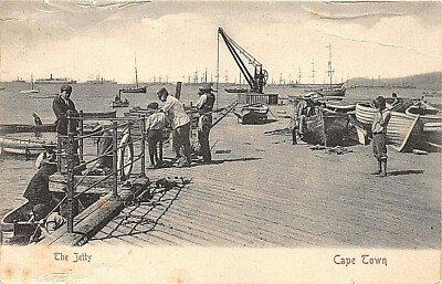 POSTCARD CAPE OF GOOD HOPE - CAPE TOWN - THE JETTY - ANIMATED SCENE - c ...