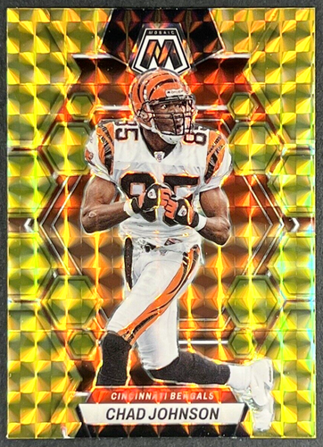 Chad Johnson [Reactive Yellow Prizm] #47 2023 Panini Mosaic | eBay