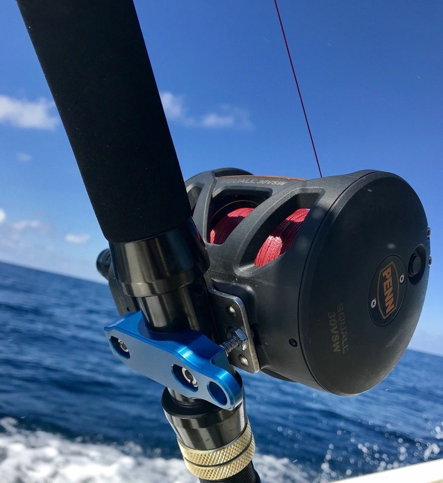 PENN REEL CLAMP SQUALL Senator 114 115 Sea Halt Anodized Aluminum ...