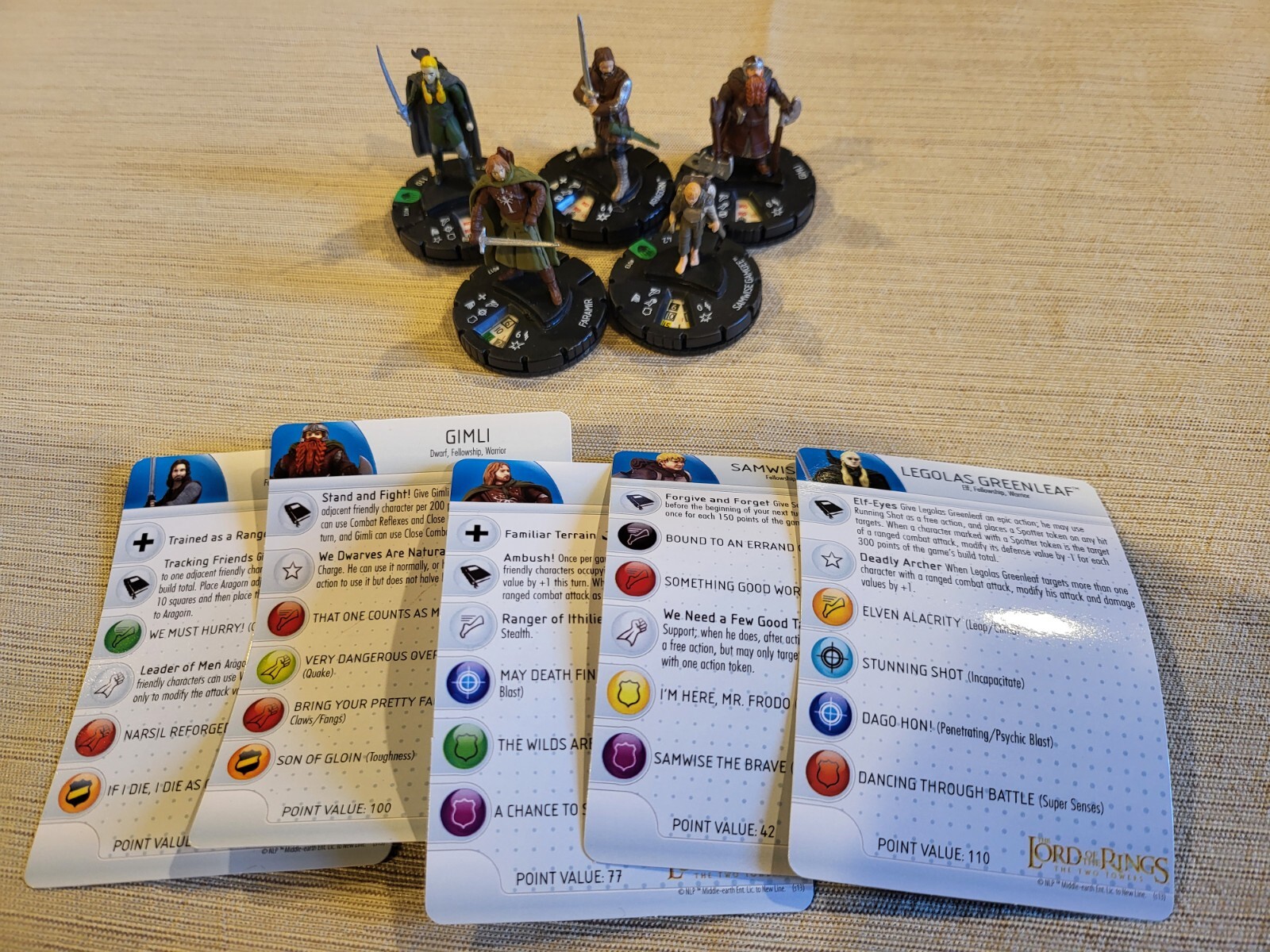 Heroclix The Lord of the Rings The Hero Towers Hero Lot | eBay