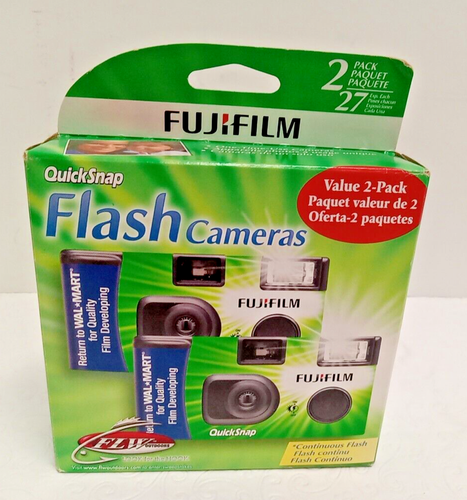 QuickSnap Flash Cameras FUJUFILM color 400 Speed 2 Pack 54 Total ...