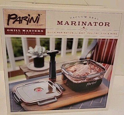 Parini Cookware 2.6QT Vacuum Seal Marinator Meat Vegetables Fish ...