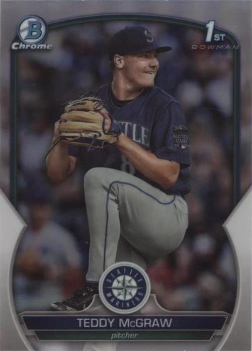 2023 Bowman Draft - Chrome Teddy McGraw #BDC-73 Refractor (RC) for sale ...