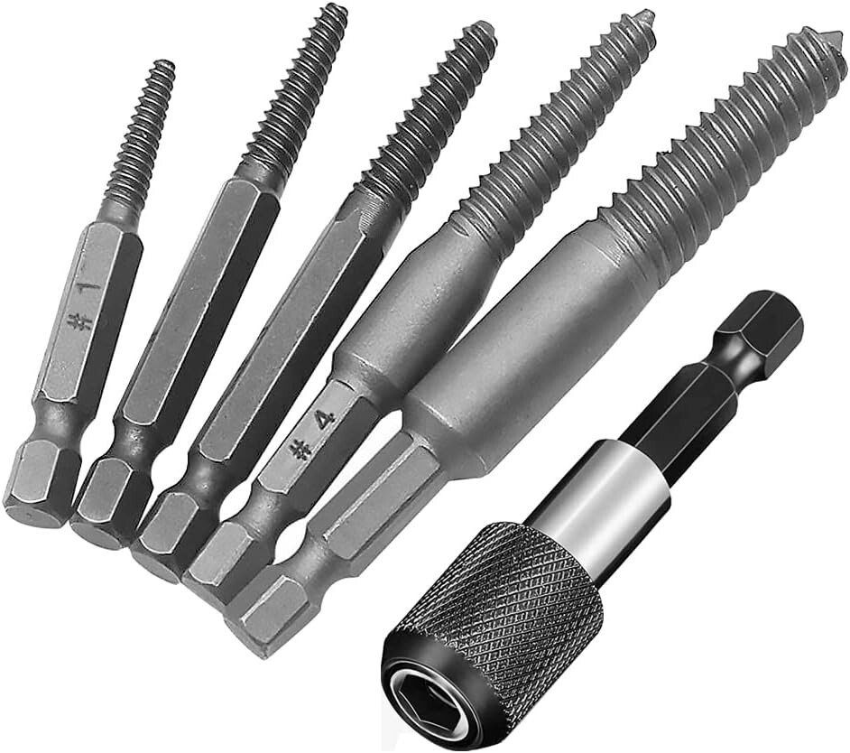 12Pcs Stud Screw Extractor Remover 1/4 Inch Hex Shank Damaged Bolt Easy ...