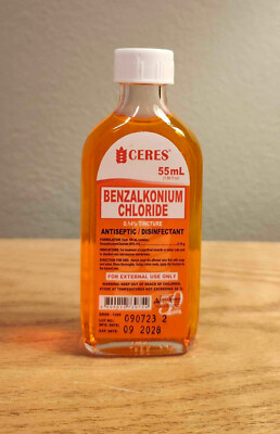 1 Ceres Benzalkonium Chloride Tincture Antiseptic Disinfectant 55 mL | eBay