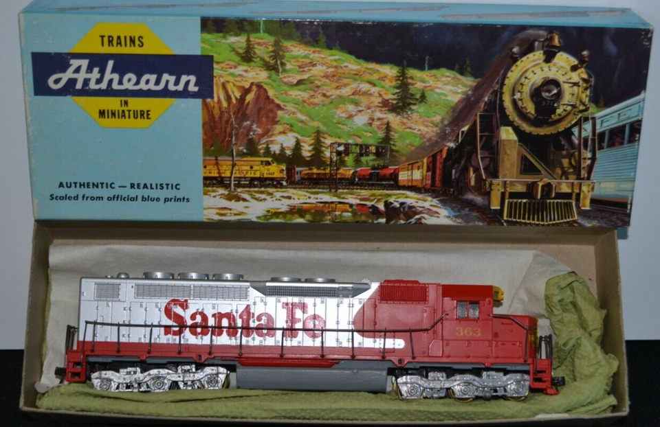 VINTAGE ATHEARN 4107 ATSF SANTA FE SDP-40 DIESEL LOCOMOTIVE HO SCALE | eBay