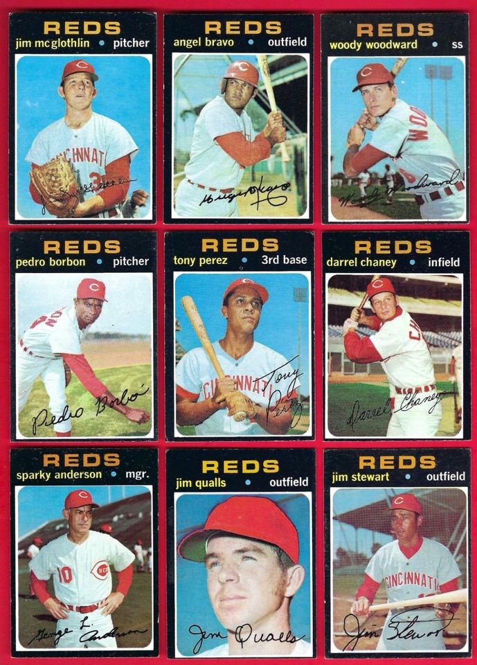 1971 Topps Cincinnati Reds Team Set (30) | eBay