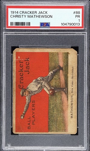 1914 Cracker Jack Christy Mathewson #88 PSA 1 - RARE - | eBay