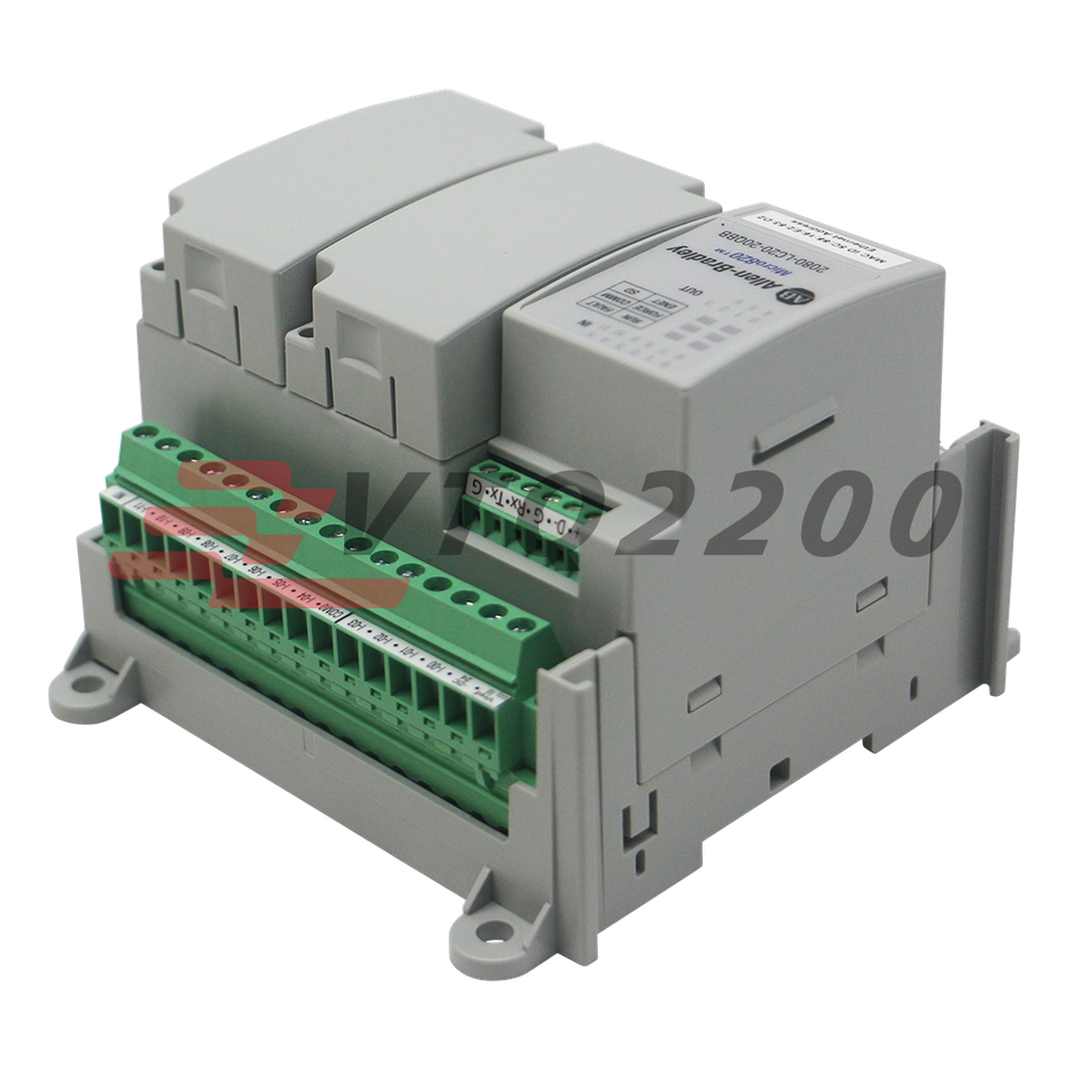 New Sealed 2080-LC20-20QBBR Micro820 20 I/O ENet/IP Controller Allen ...
