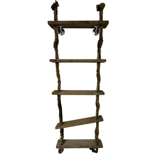 Vintage Nautical Wood Rope Ladder - 5 Step | eBay