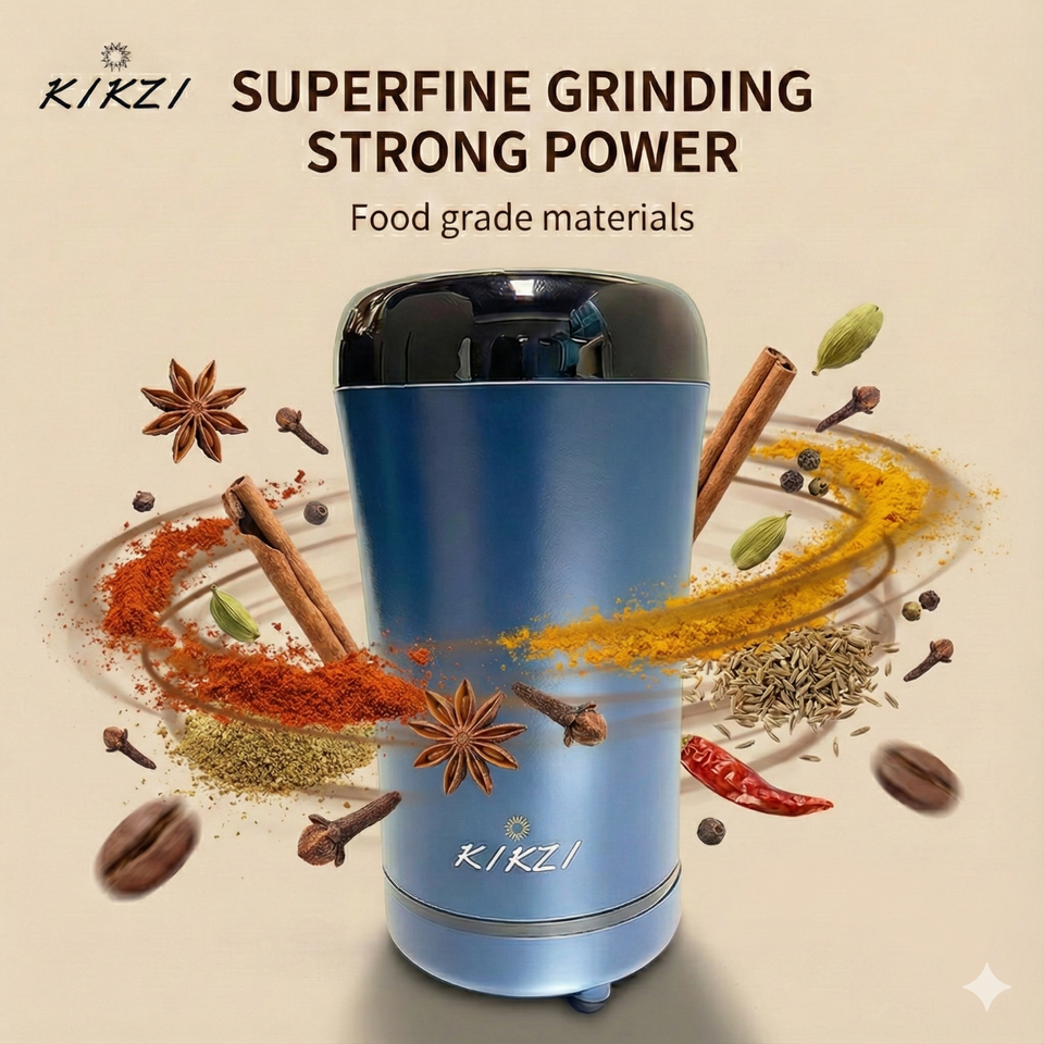 KIKZI® Electric Spice Grinder with adjustable grind for Dry Spices ...