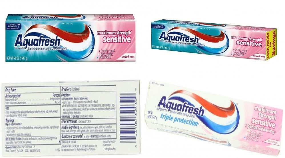 Aquafresh Toothpaste Ingredients