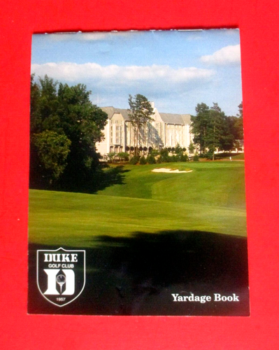 vtg - DUKE GOLF CLUB gc - Yardage Guide Book - University - Durham NC ...