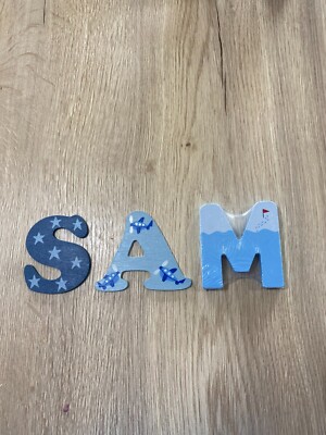 Wooden Letters - SAM | eBay Australia