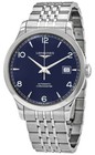 Longines Record Automatic COSC Steel Blue Dial Date Mens Watch L2.820.4 ...