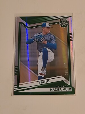 2022 Elite Extra Edition Status Green #113 Nazier Mule Chicago Cubs ...