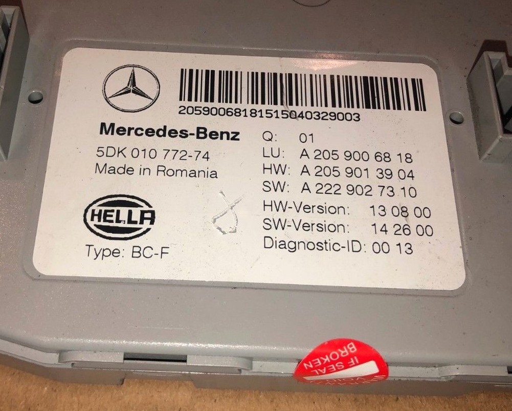 2015-2018 MERCEDES C300 SAM SIGNAL ACQUISITION MODULE, 2059006818 ...