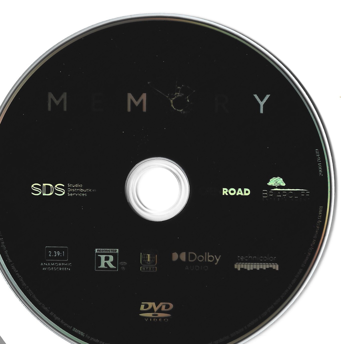 MEMORY - 2022 - DVD - No Case, No Art - Liam Neeson - Guy Pearce - Taj ...