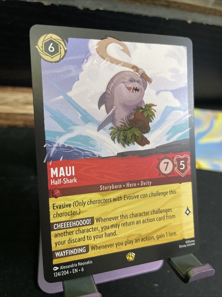 🔥 Maui - Half-Shark Legendary 124/204 Azurite Sea. 🌊 Disney Lorcana | eBay