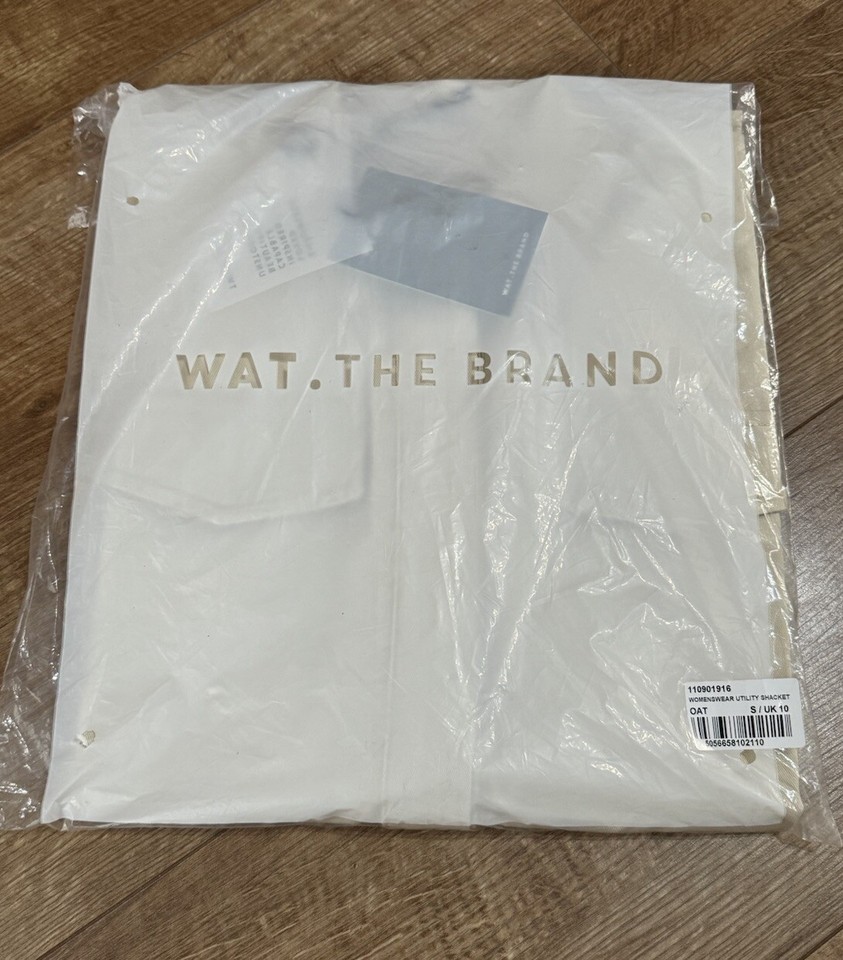WAT THE BRAND Women’s Oat Utility Overshirt/Jacket Size S UK 10 | eBay UK