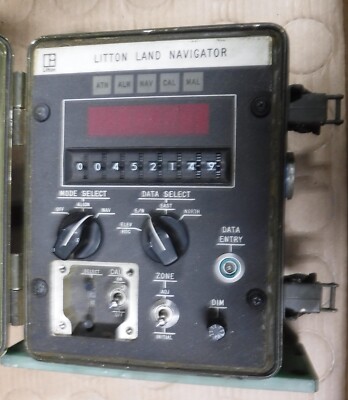 LITTON LAND NAVIGATION CONTROL FOR PARTS, UNTESTED COND. FREE SHIPPING ...