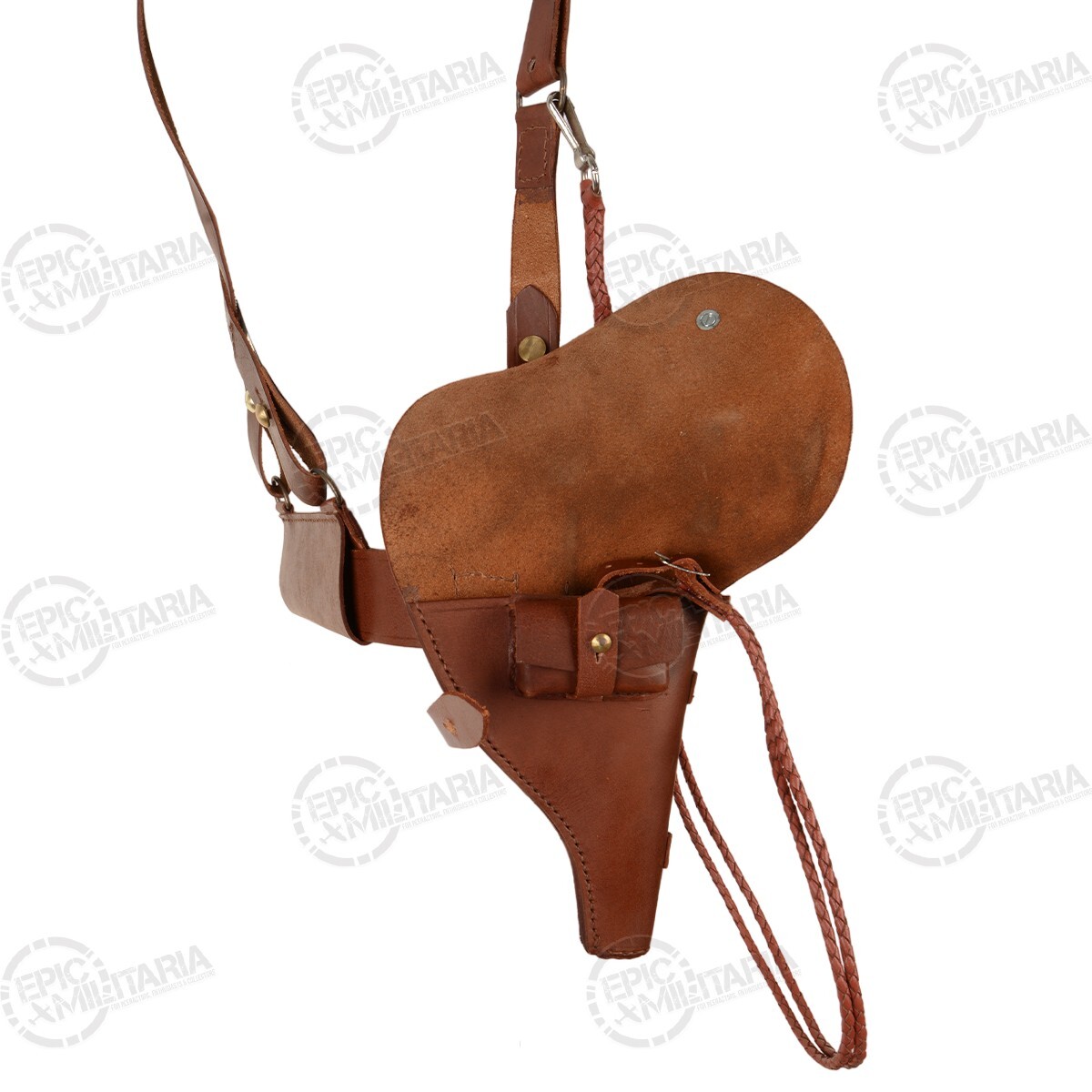 WW1 Russian 1912 Model Nagant Officer Brown Leather Belt Holster Set ...