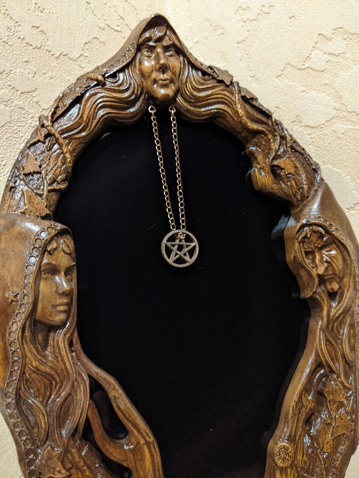 Magic Gothic mirror with wood frame. Witch mirror. | eBay