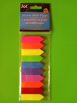 400 Jot Sticky Note Flags Sticky Page Markers~Index Labels Post ...