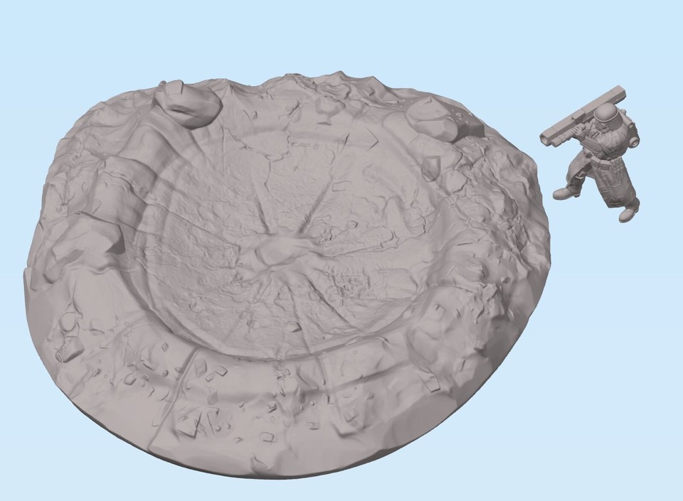 Star Wars Legion Miniatures - Craters - Explosion, Impact Crash Sights ...