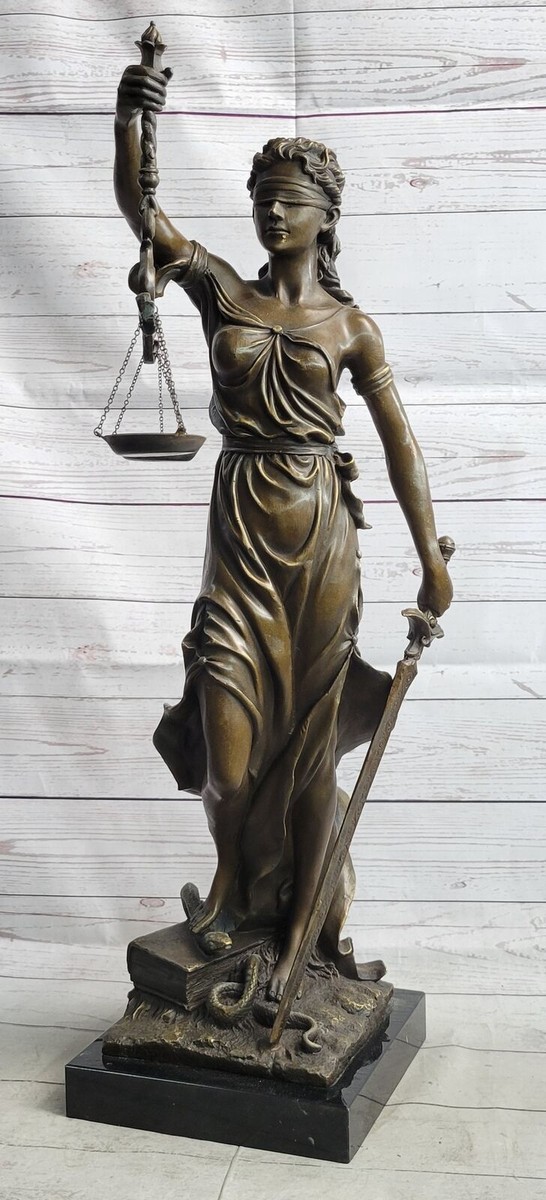 Greek Goddess Themis Statue Figurine Blind Lady Justice What's The