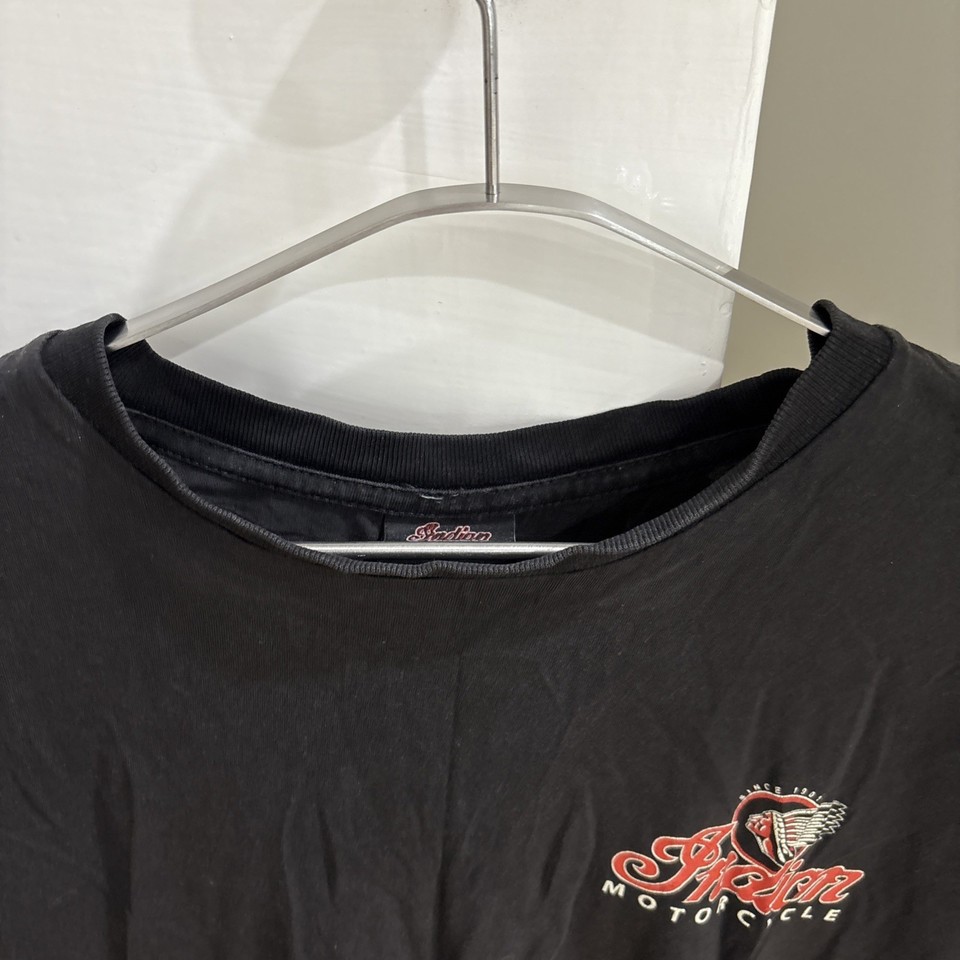 Indian Motorcycle T-Shirt XL Black Since 1901 Logo Graphic Tee Vintage ...