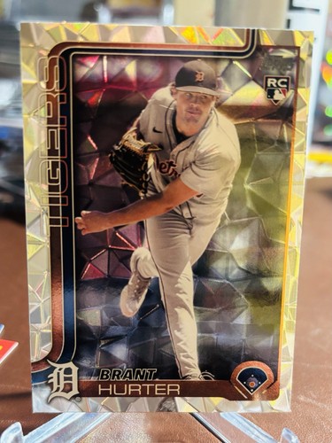 2025 TOPPS SERIES 1 DIAMANTE FOIL #348 BRANT HURTER ROOKIE CARD DETROIT ...