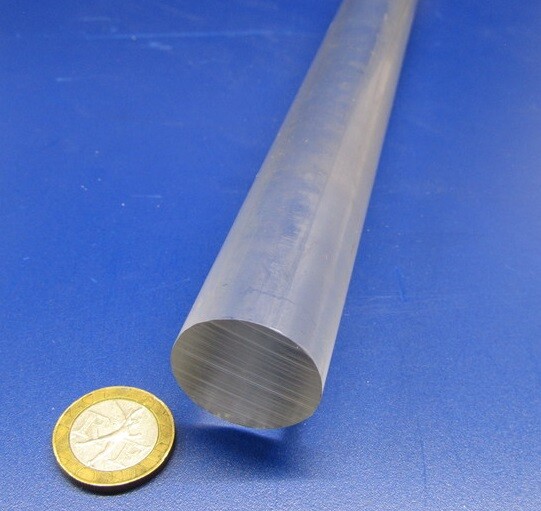 Polycarbonate Round Rod 1 1/8" (1.125") Diameter x 48" Length, Natural ...