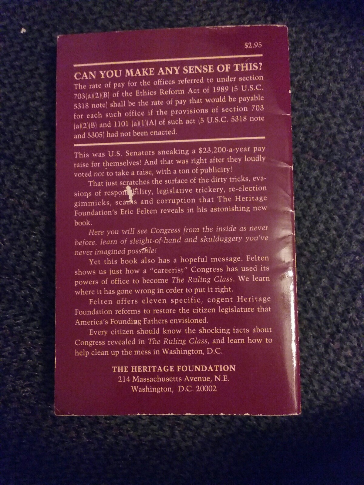 The Ruling Class - Eric Felten (1993 Paperback) - Inside The Imperial ...