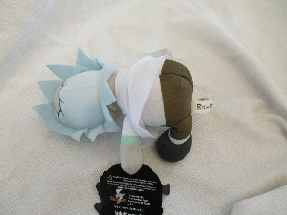 Rick and Morty 7" Plush Rick Scientist Cartoon New 2018 Adult Swim Toy ...
