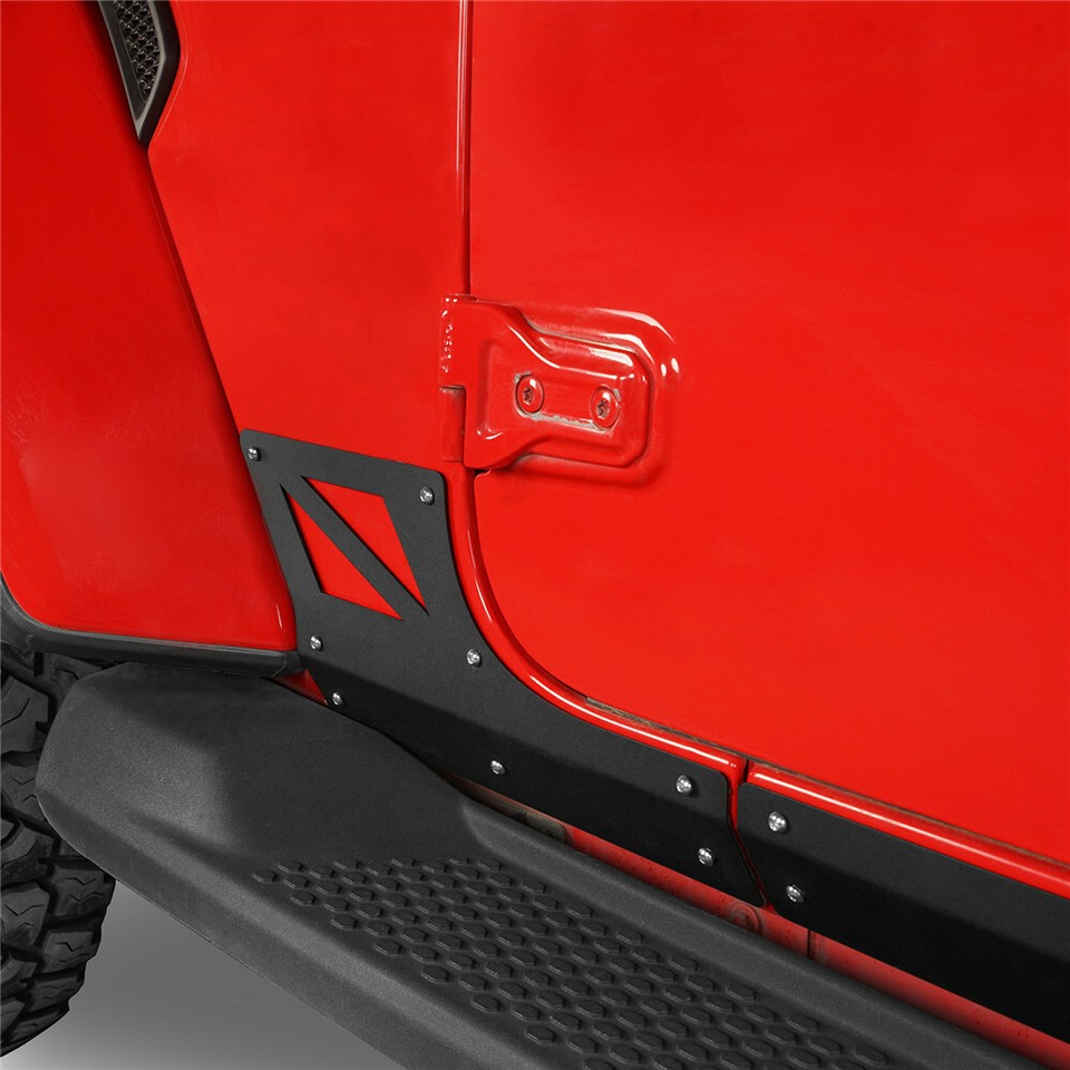 Fit Jeep Wrangler JL 18-25 4-Door Armor Cladding Skid Plate Slider ...