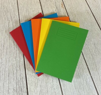 Exercise & Maths 5 Books Multipack School A4&A5 80 Page Lined & Squared ...