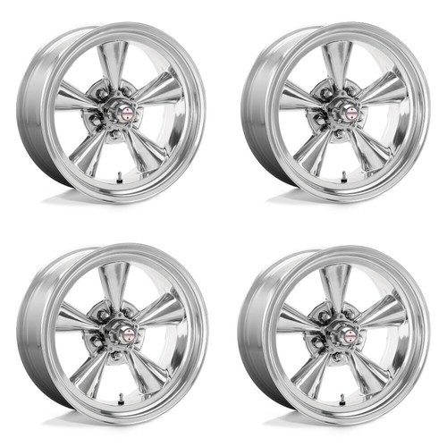 Set 4 American Racing Vintage VN109 TT O 17x7 5x5 Polished Wheels 17 ...