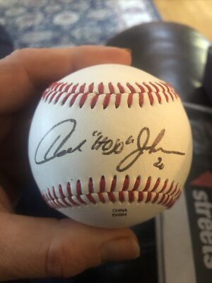 Howard Johnson 'HoJo' Signed Autographed Baseball MLB NY Mets Tigers ...