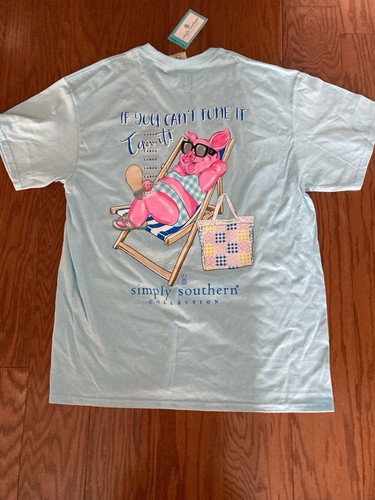 Simply Southern Shirt Sz L Shirt Short Sleeved If You Can’t Tone It Tan ...