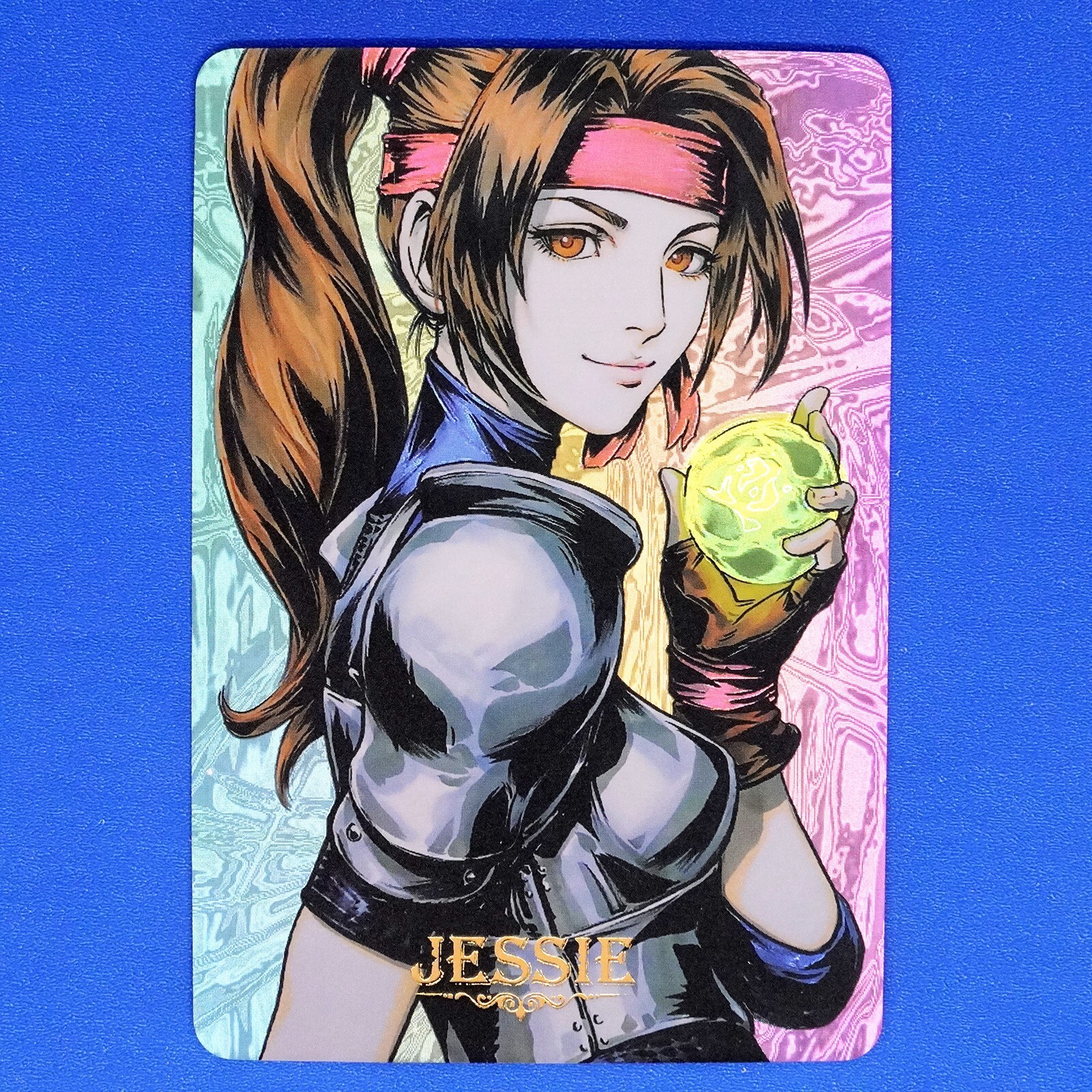 Final Fantasy VII Jessie Laser Engraved Holo Foil Character Art Trading ...