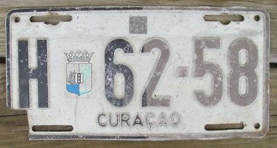 2002 Curacao License Plate 'Bon Bini' - H62-58 | eBay